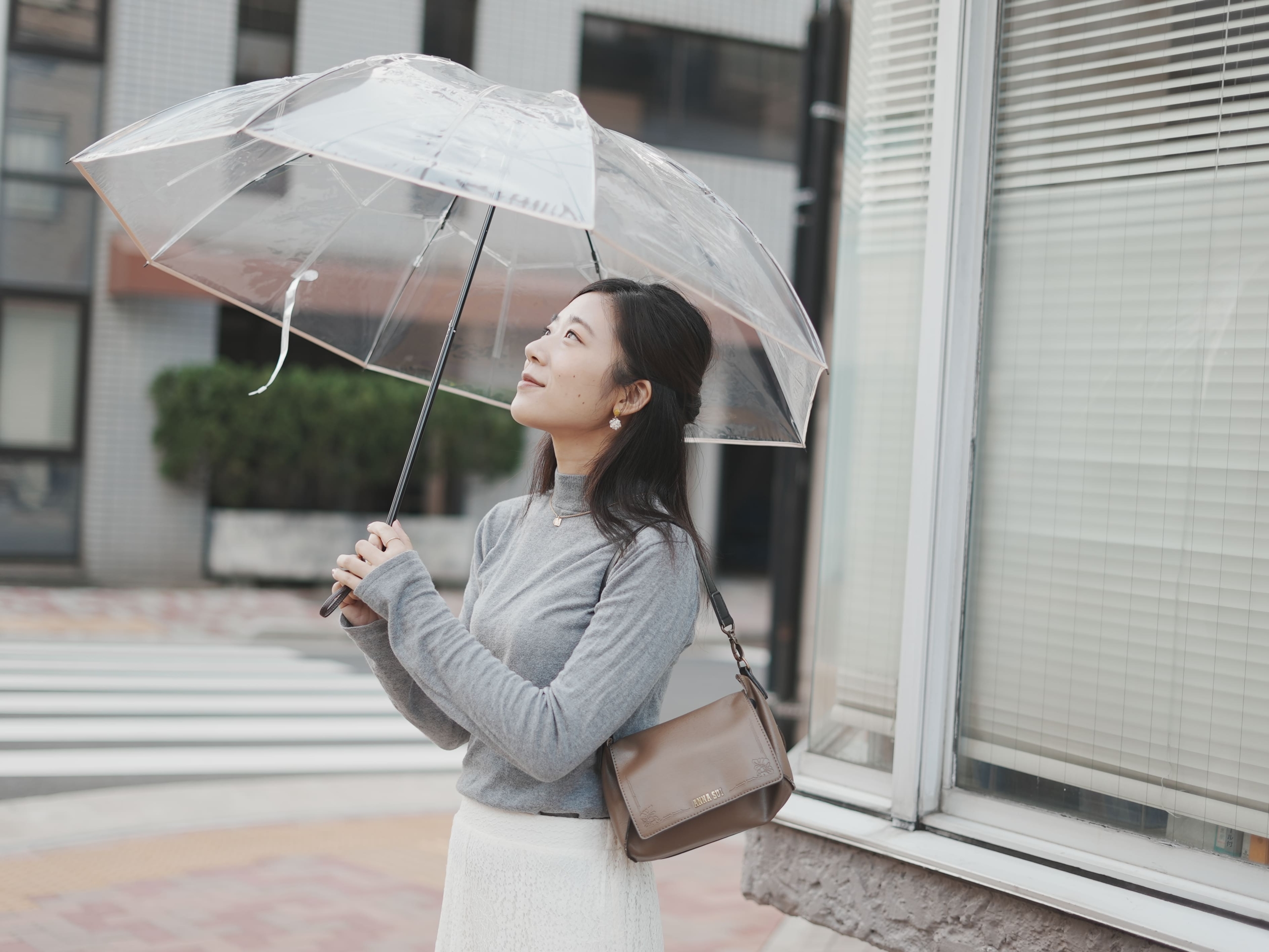 Un parapluie pliable transparent qui vous fera impatiemment attendre la ...